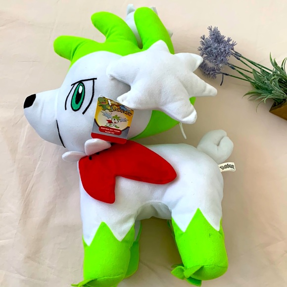 Pokemon | Toys | Nwt Pokmon Shaymin Sky Forme Plush Toy 7 Tall 13 Wide ...